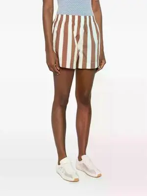 MC2 SAINT BARTH Meave Striped Shorts - Brown