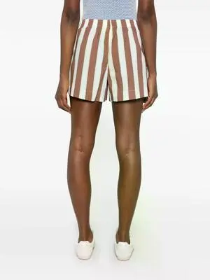 MC2 SAINT BARTH Meave Striped Shorts - Brown