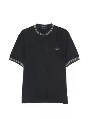 Fred Perry Logo-embroidered T-shirt - Blue