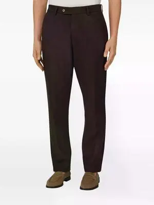 Boggi Milano Linen Trousers - Brown