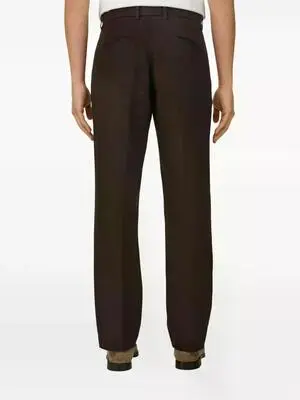 Boggi Milano Linen Trousers - Brown