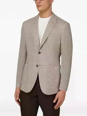 Boggi Milano Single-breasted Blazer - Brown