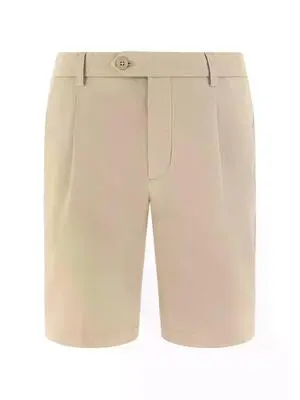 Boggi Milano Dart-detailed Bermuda Shorts - Neutrals