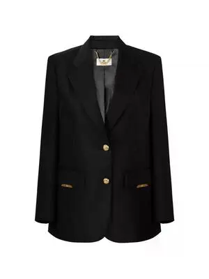 Elisabetta Franchi Jewel Plaques Button Blazer
