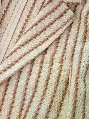 CIRCOLO 1901 Striped Single-breasted Blazer - Neutrals