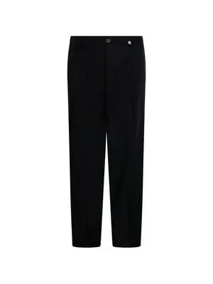 MYTHS Button Pleated Trousers - Black