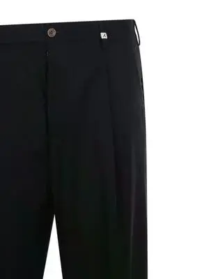 MYTHS Button Pleated Trousers - Black