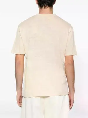 Sandro Linen T-shirt - Neutrals