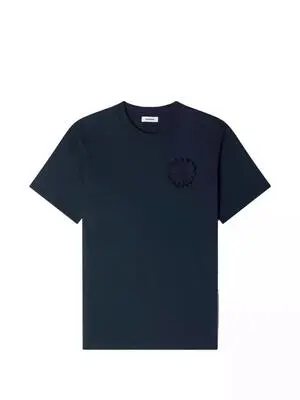 Sandro Cotton Crochet Flower T-shirt