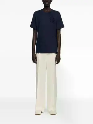 Sandro Cotton Crochet Flower T-shirt