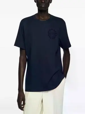 Sandro Cotton Crochet Flower T-shirt