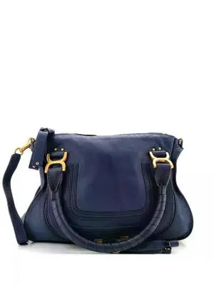 Chloé Marcie Leather Medium Satchel - Blue