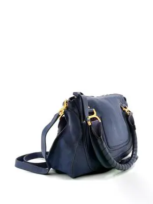 Chloé Marcie Leather Medium Satchel - Blue