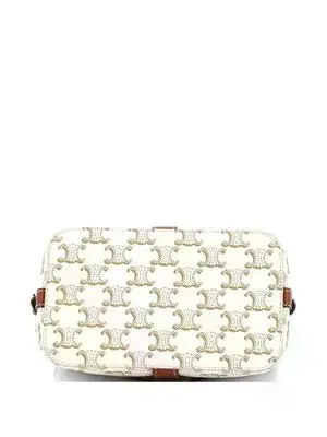 Celine Teen Cabas De France Bag Triomphe Coated Canvas - Brown