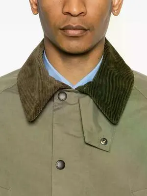 Barbour Corduroy-collar Jacket - Green