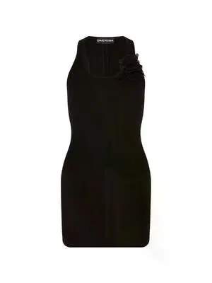 David Koma Flower Appliqué Mini Dress