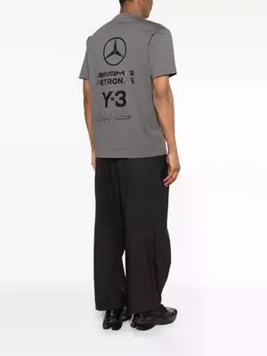 Y3 X Amg Petronas F1 Team Logo T-shirt - Grey