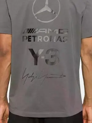 Y3 X Amg Petronas F1 Team Logo T-shirt - Grey