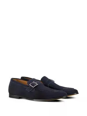 DOUCAL'S Single-buckle Suede Loafers - Blue