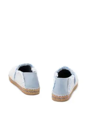 JIMMY CHOO Frayed Logo Espadrilles - Blue