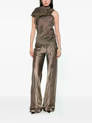 ENTIRE STUDIOS Asymmetric Neck Top - Brown