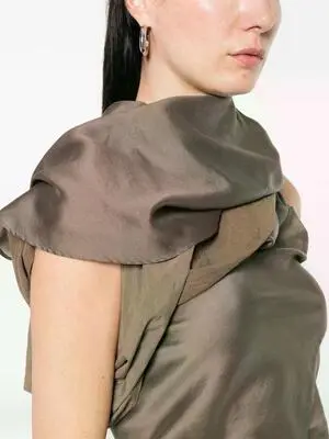 ENTIRE STUDIOS Asymmetric Neck Top - Brown