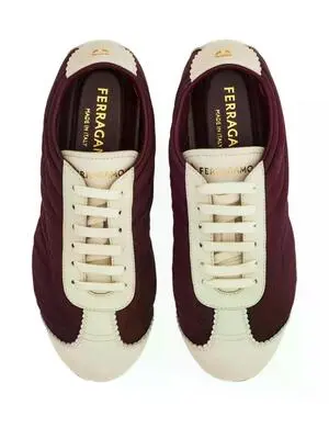 FERRAGAMO Lace-up Sneakers - Red