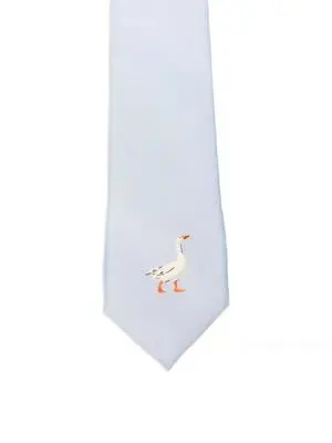 Moschino Goose-print Neck Tie