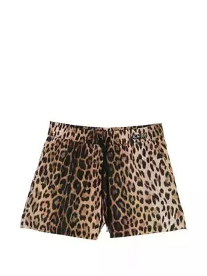Moschino Leopard-print Swim Shorts - Neutrals