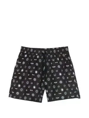 Moschino Print Swim Shorts - Black