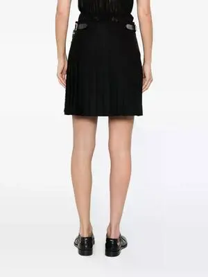 Le Kilt Safety-pin Pleated Mini Skirt