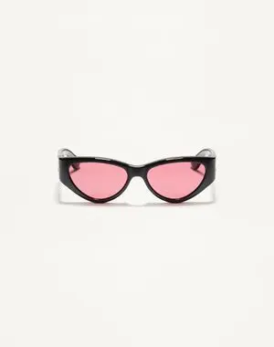 Valentino Garavani Cat-eye Sunglasses - Black/red