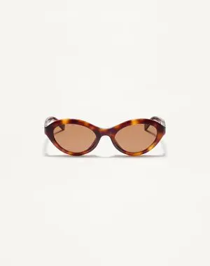 Valentino Garavani Cat-eye Sunglasses - Havana/brown