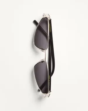 Valentino Garavani Cat-eye Eyewear - Silver/black/grey