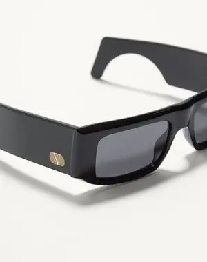 Valentino Garavani Rectangular Sunglasses - Black/grey