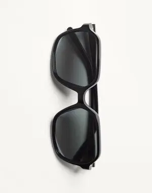 Valentino Garavani Rectangular Sunglasses - Black/grey