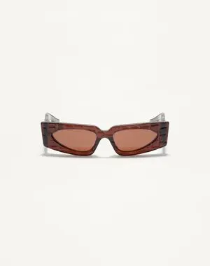 Valentino Garavani Rectangular Sunglasses Brown