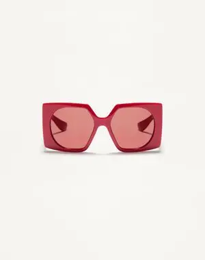 Valentino Garavani Rectangular Sunglasses - Red
