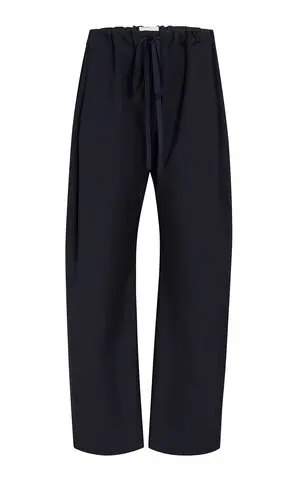Khaite Rohen Wool Pants - Navy