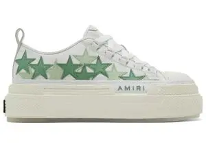 Amiri Platform Stars Court Low Sneakers - White/green