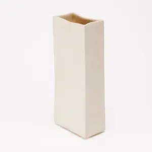 DUMAE Rue Tall Vase - Raw Blanc