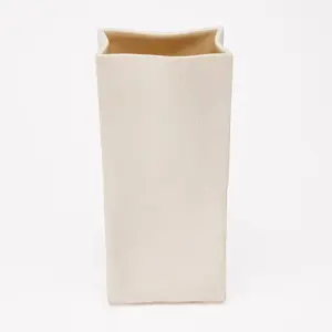 DUMAE Rue Tall Vase - Raw Blanc