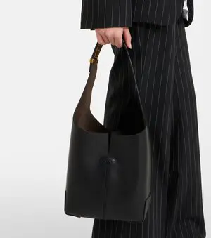 TOD'S Di Bag Folio Leather Shoulder Bag