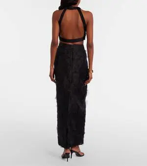 Max Mara Adepto Silk Maxi Skirt