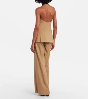 Max Mara Wool And Silk Wide-leg Pants