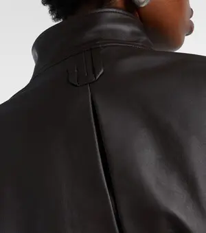 Jacquemus Ciro Belted Leather Jacket - Brown