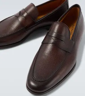 Magnanni Diezma Ii Leather Penny Loafers - Brown