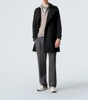 Magnanni Grafton Leather-trimmed Sneakers