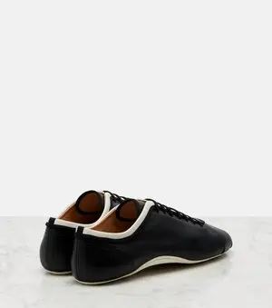 Dries Van Noten Leather Sneakers - Black