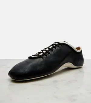 Dries Van Noten Leather Sneakers - Black
